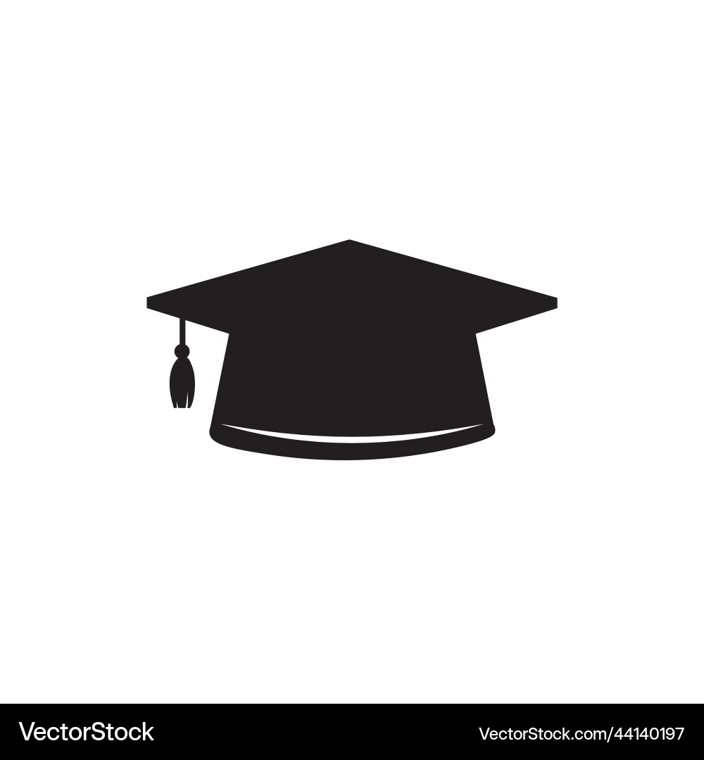 Graduation hat collection for students who Vector Image