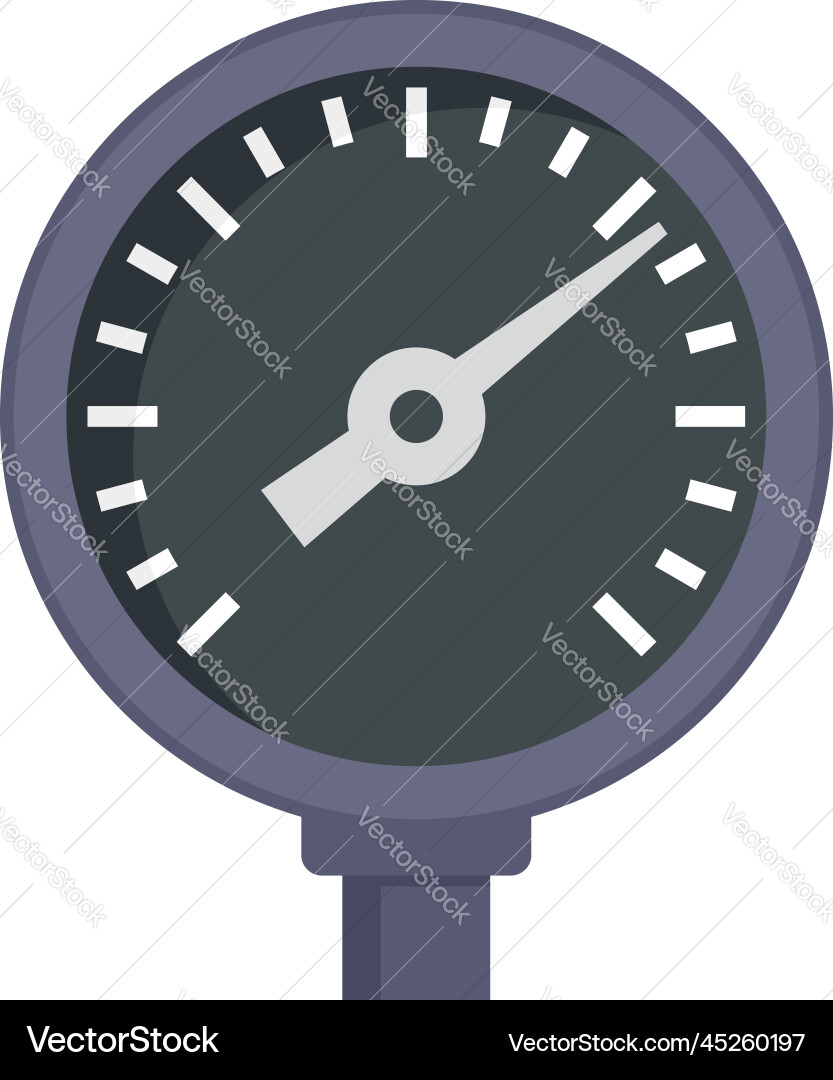 Pressure Manometer Gauge Icon Royalty Free Vector Image