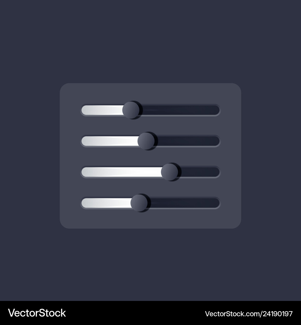 Slider bar Royalty Free Vector Image - VectorStock