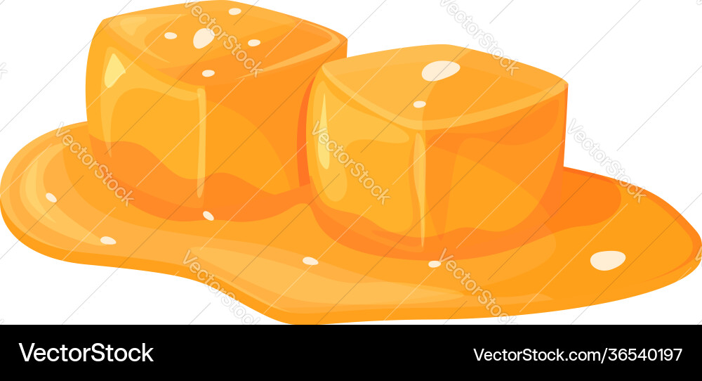 Toffee caramel icon cartoon style Royalty Free Vector Image