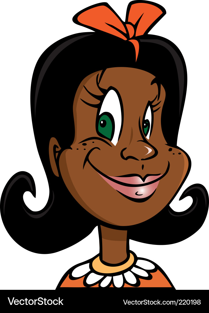 Black girl Royalty Free Vector Image - VectorStock