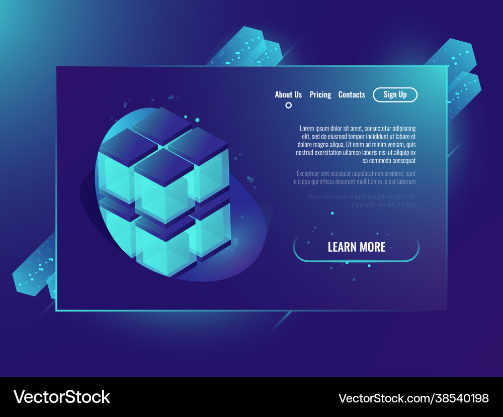 Data handling analysis and investment Royalty Free Vector