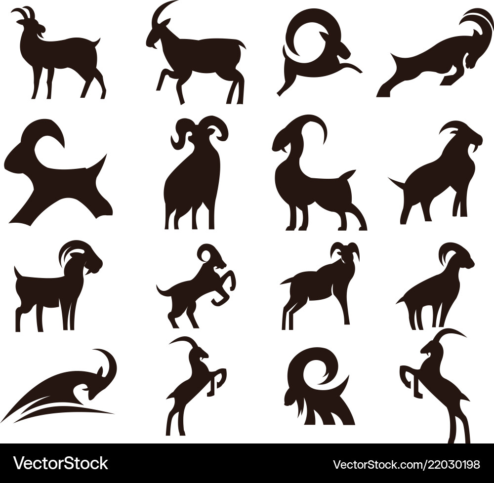 Goat animal farm Royalty Free Vector Image - VectorStock