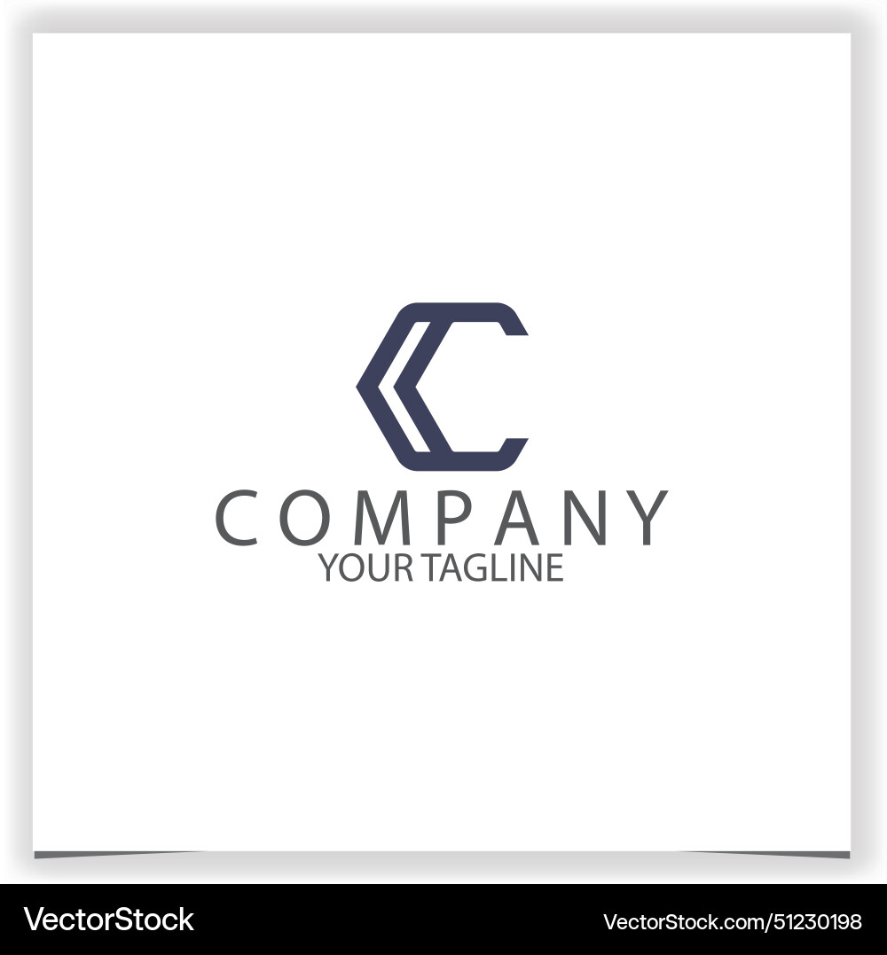 Letter c logo design template Royalty Free Vector Image