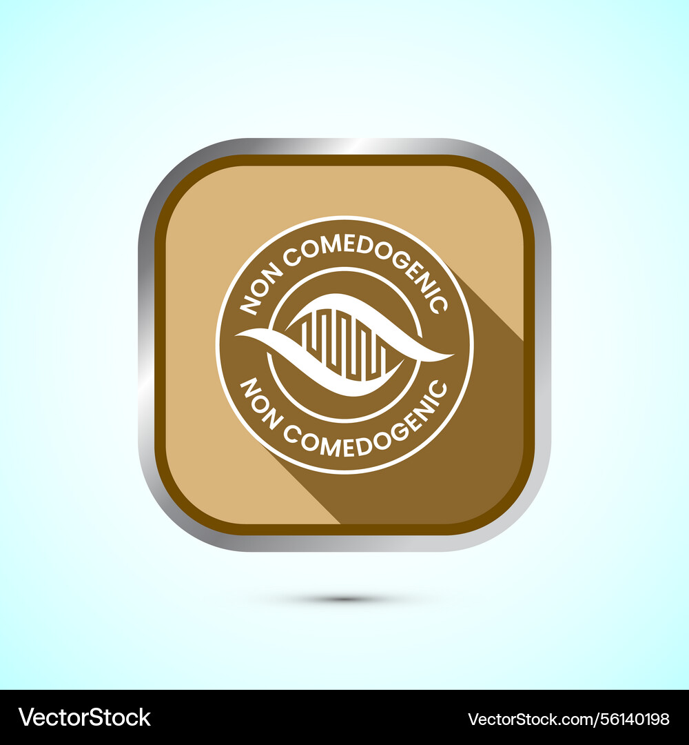 Non comedogenic icon design non comedogenic Vector Image