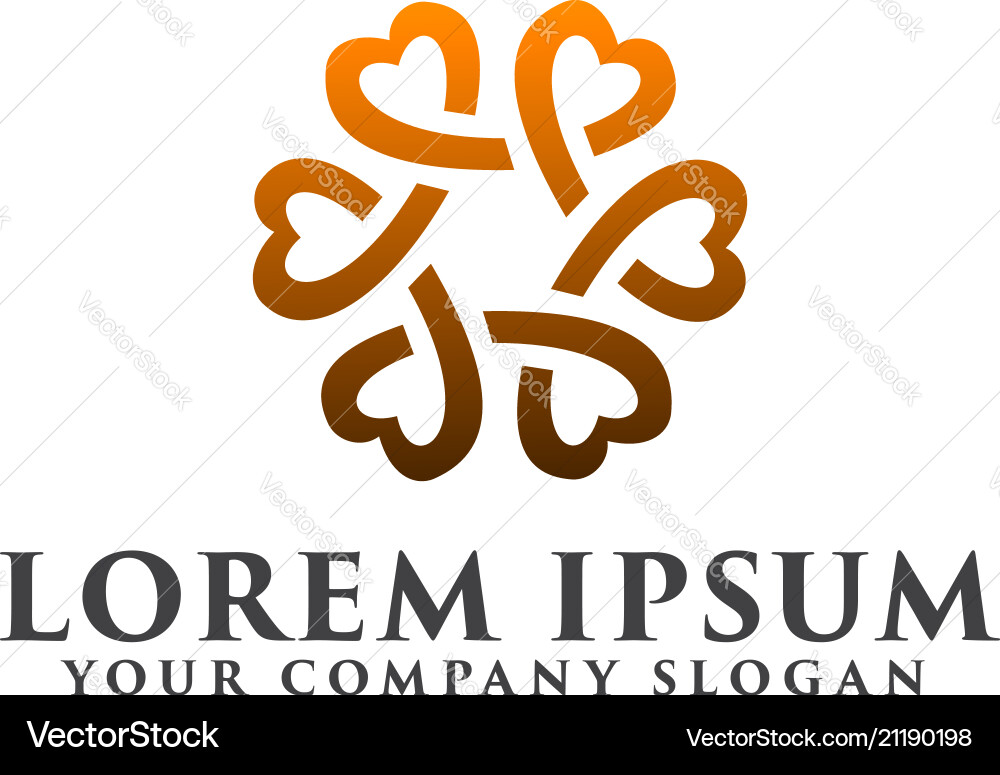 Relationship connection people logos design Vector Image