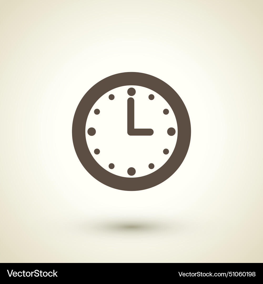 Retro style clock icon Royalty Free Vector Image