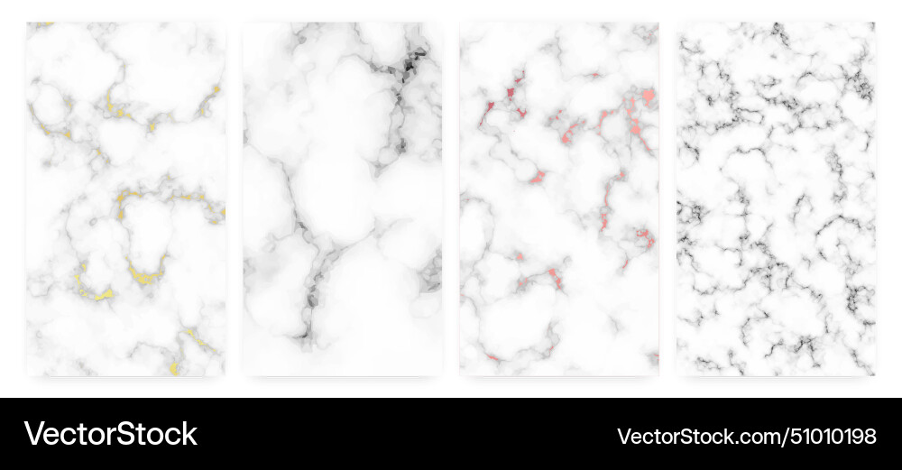 Set of marble texture backgrounds Royalty Free Vector Image