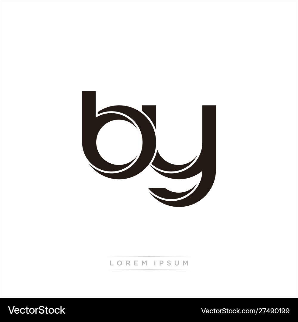 Initial letter split lowercase modern monogram Vector Image