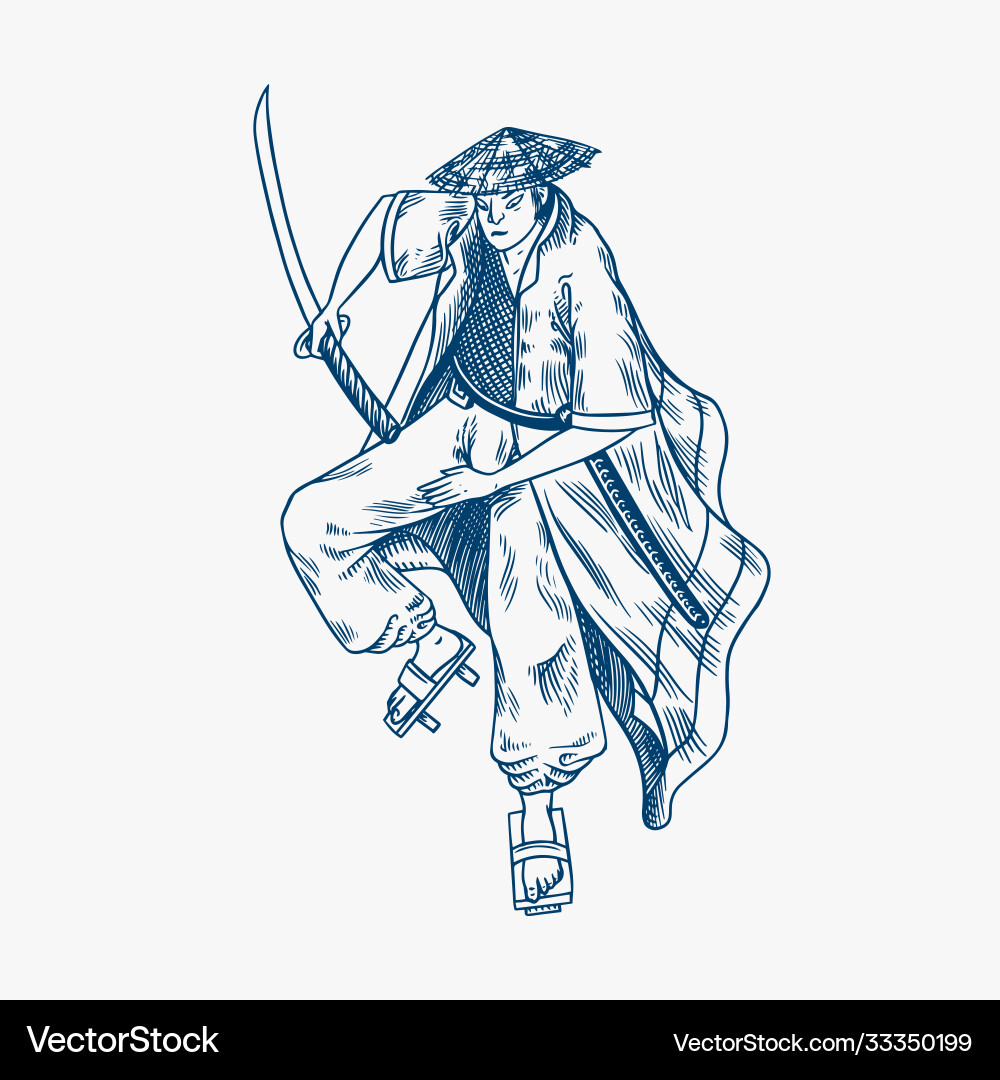 Japanese Warrior Sketch
