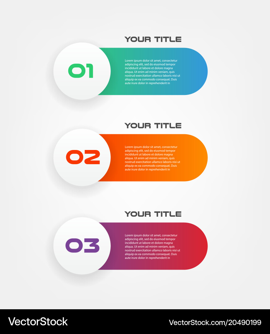 Line text infographic ui kit templates Royalty Free Vector