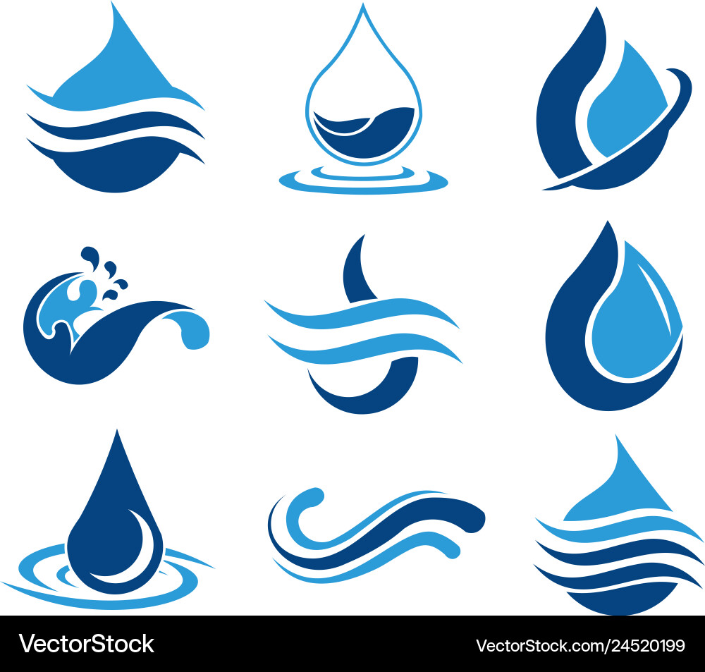 Water drop Royalty Free Vector Image - VectorStock