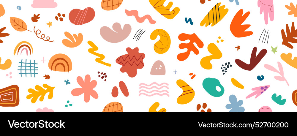 Abstract cute shape doodle fun hand drawn – Royalty-Free Vector ...