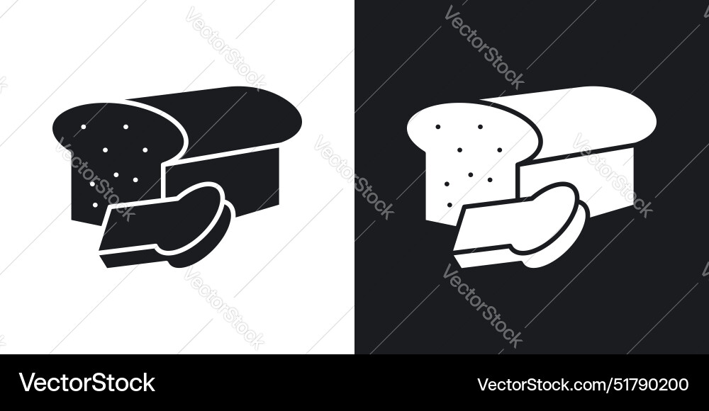 Bread loaf icon Royalty Free Vector Image - VectorStock