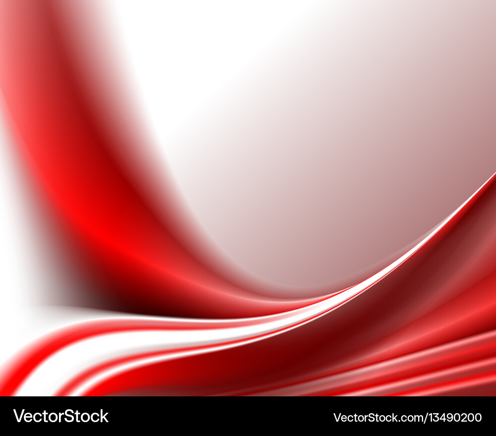 Bright red wavy background Royalty Free Vector Image