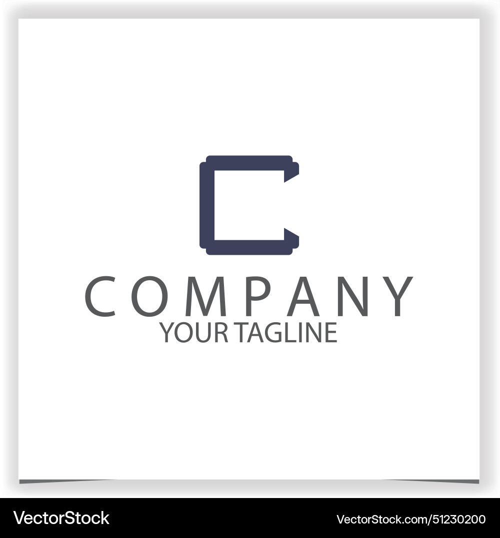 Letter c logo design template Royalty Free Vector Image