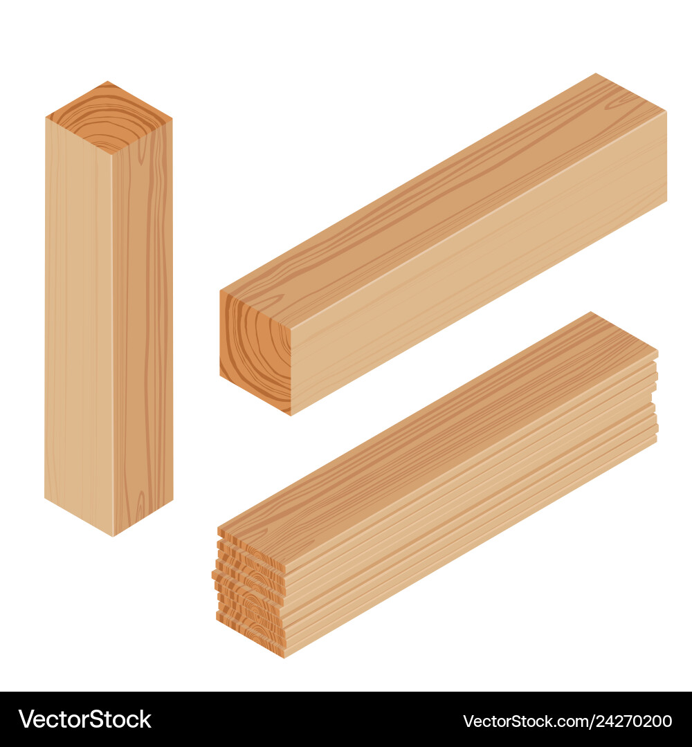 Lumberstrahlplank Lizenzfreies Vektorbild - VectorStock