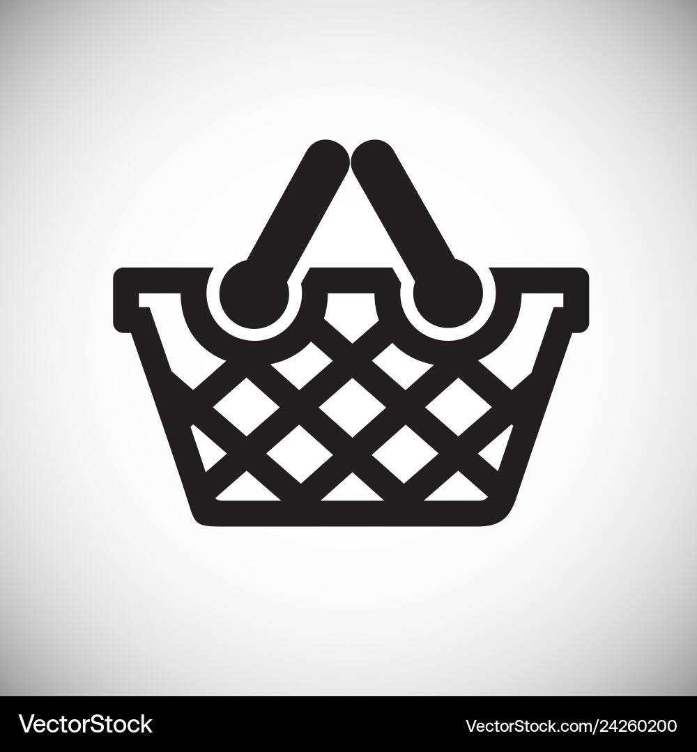 Shop basket icon on background for graphic and web