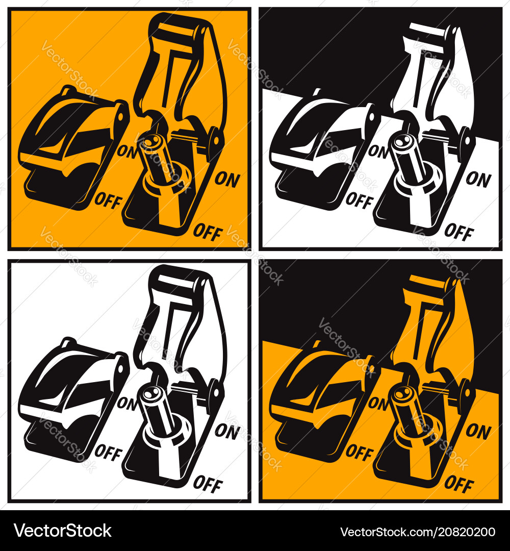 Tumblers with safety covers Royalty Free Vector Image