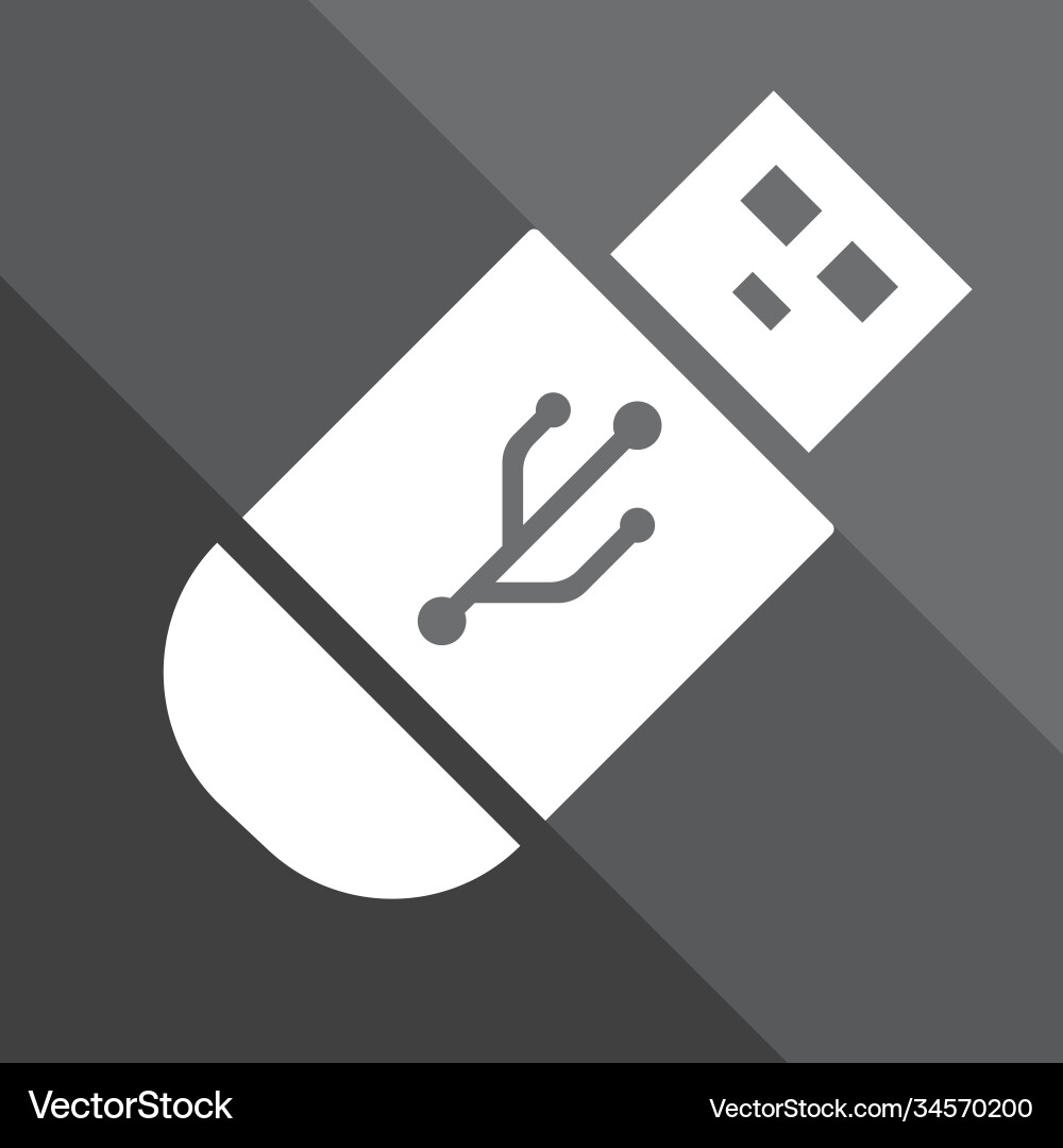 Usb icon Royalty Free Vector Image - VectorStock