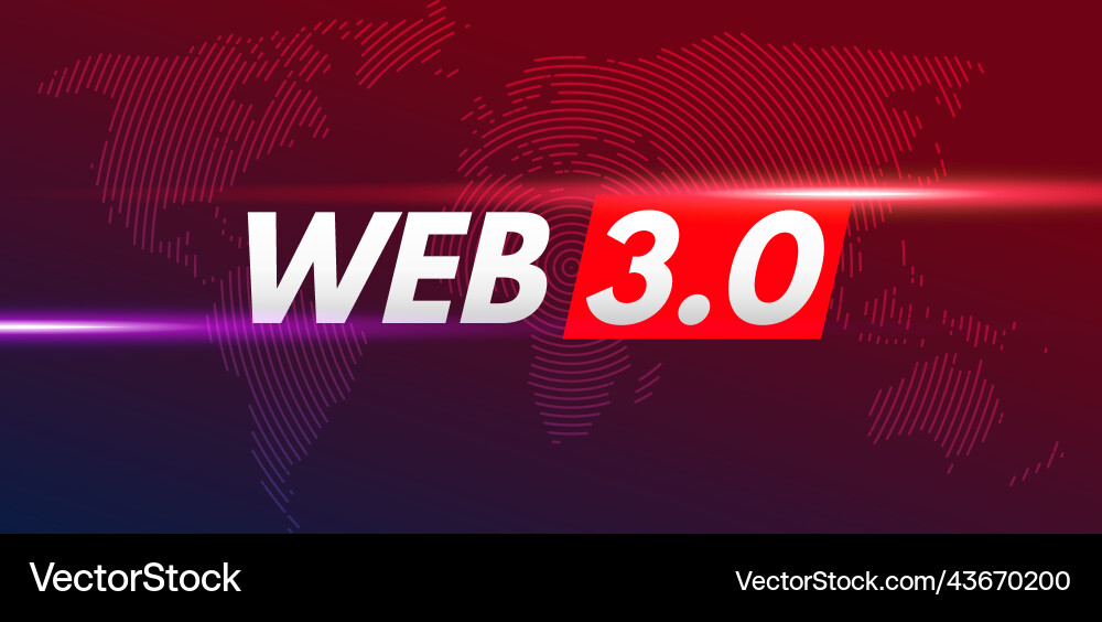 Web 3 world technology digital background web3 Vector Image Web 3 world technology digital background web3 Vector Image