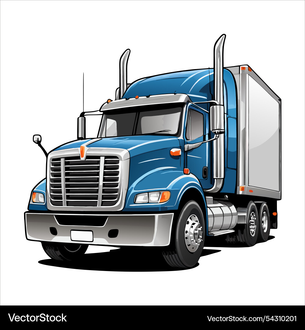 Cartoon Semi Truck Vector Images (over 1,300)