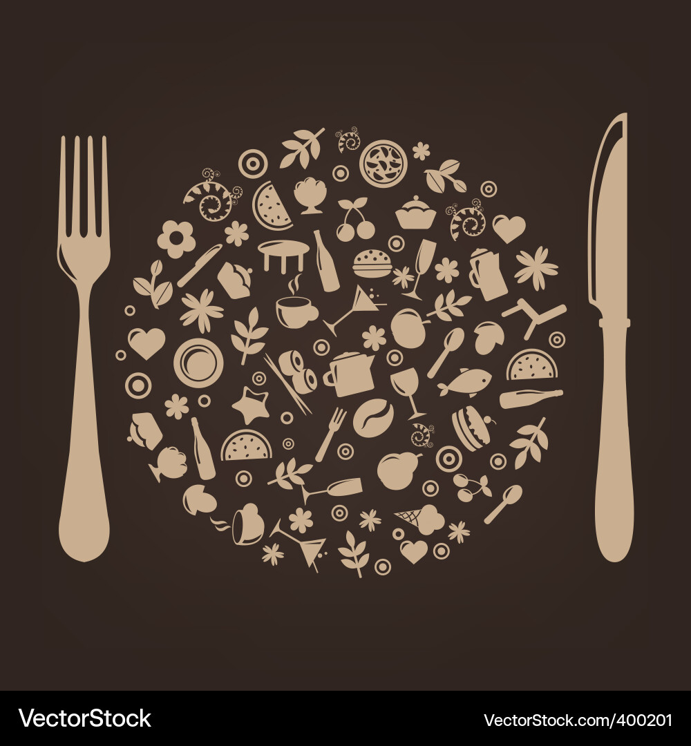 Restaurant background Royalty Free Vector Image