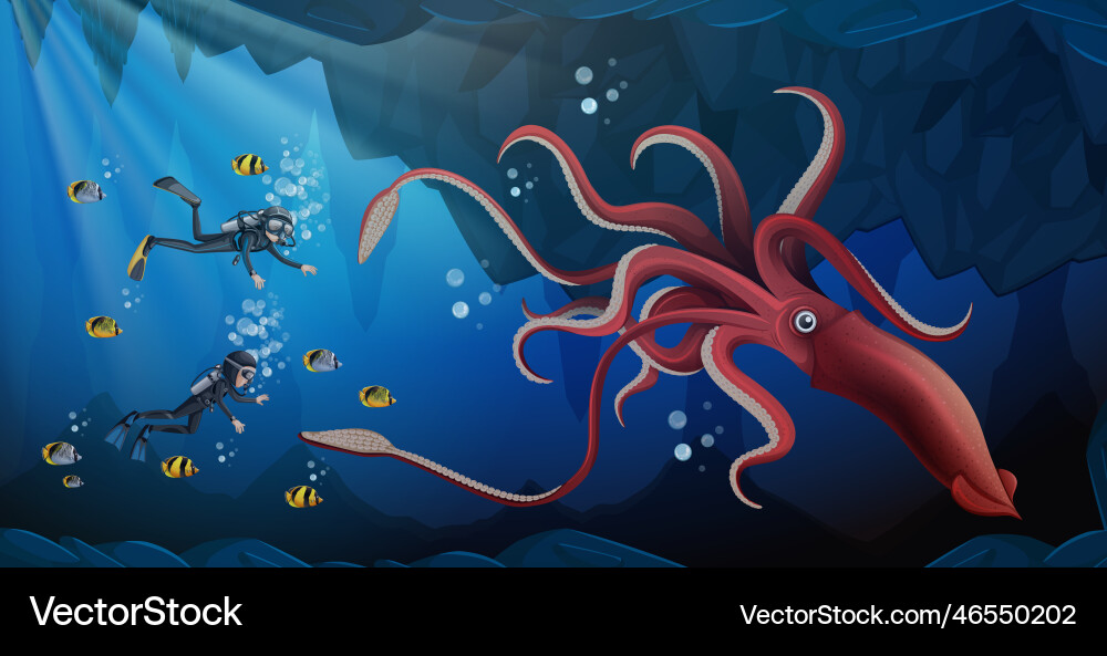 giant squid vector