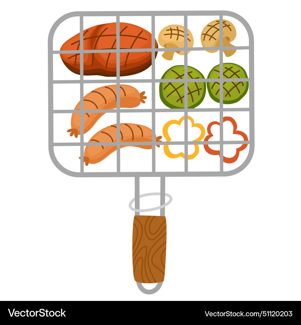 1826 bbq grill Royalty Free Vector Image - VectorStock