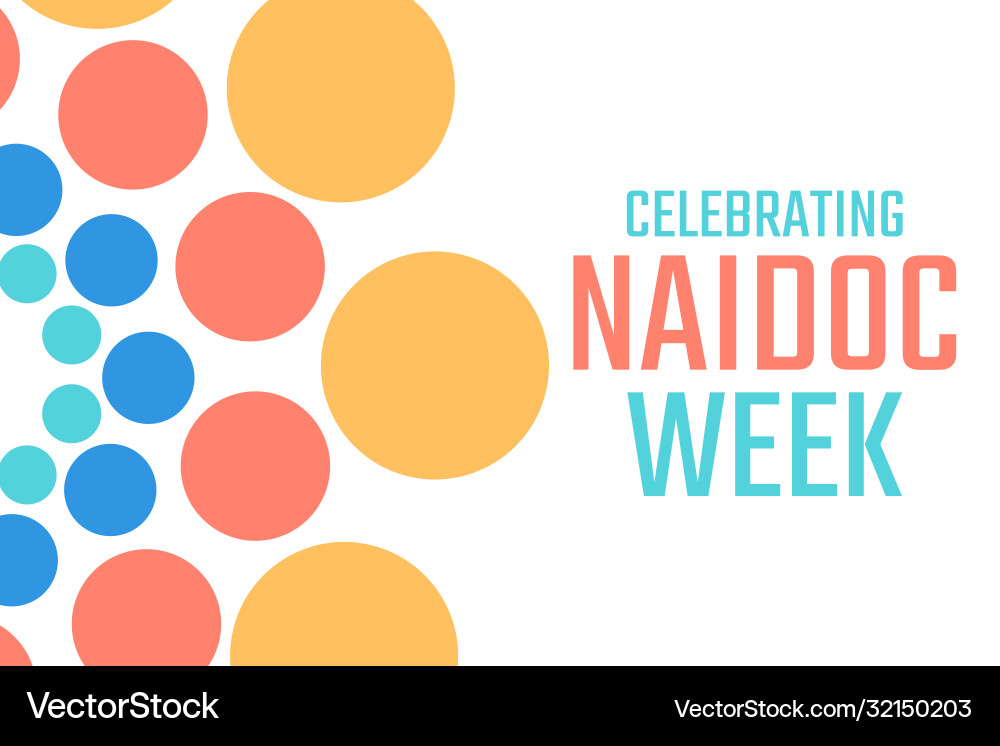 Celebrating naidoc week holiday concept template Vector Image