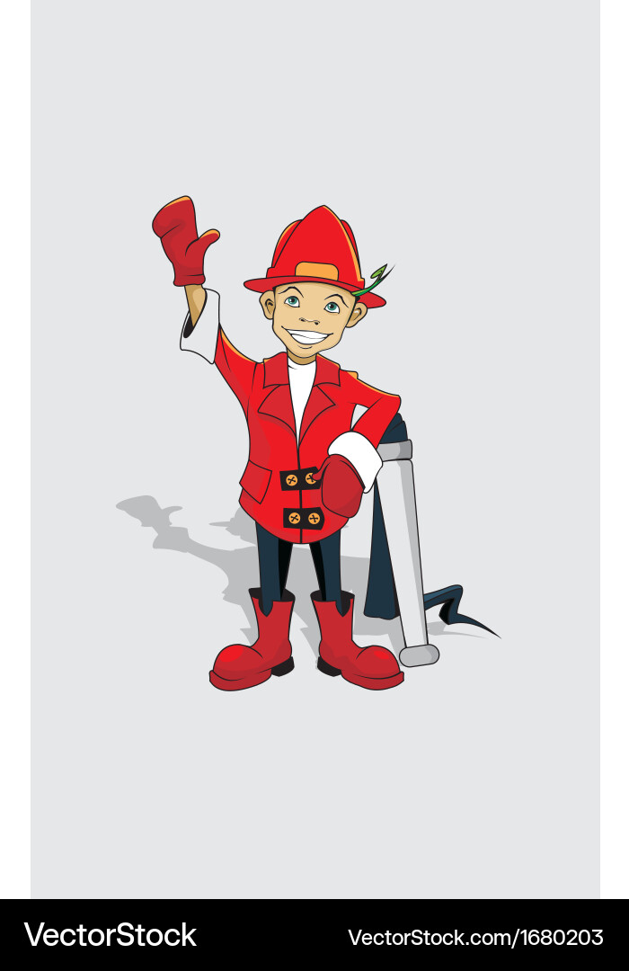 Firefighter Royalty Free Vector Image - VectorStock