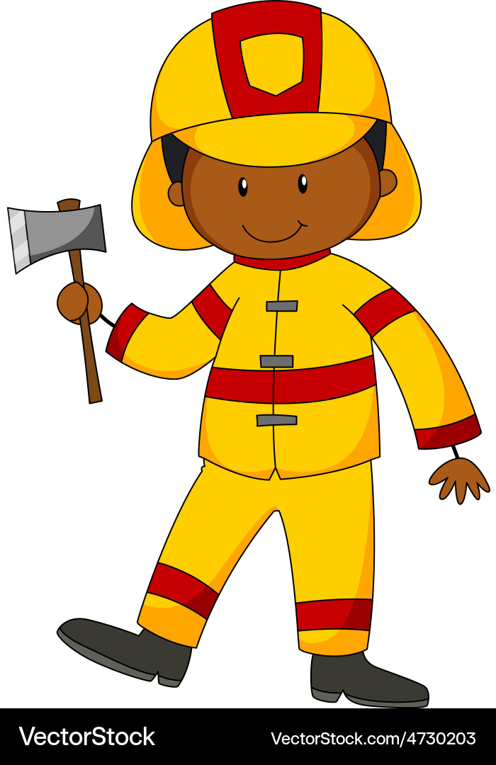 Fireman Royalty Free Vector Image - VectorStock