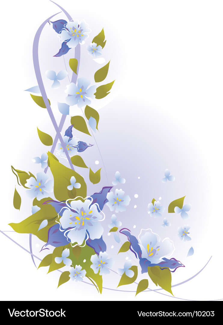 Floral background Royalty Free Vector Image - VectorStock