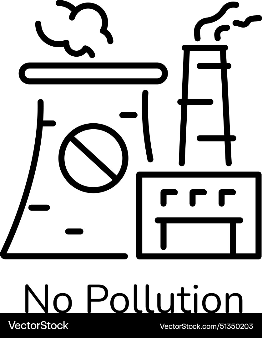 No pollution Royalty Free Vector Image - VectorStock
