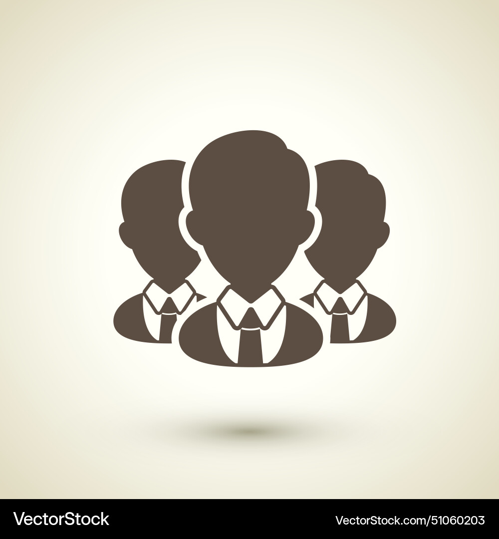Retro style business leader icon Royalty Free Vector Image