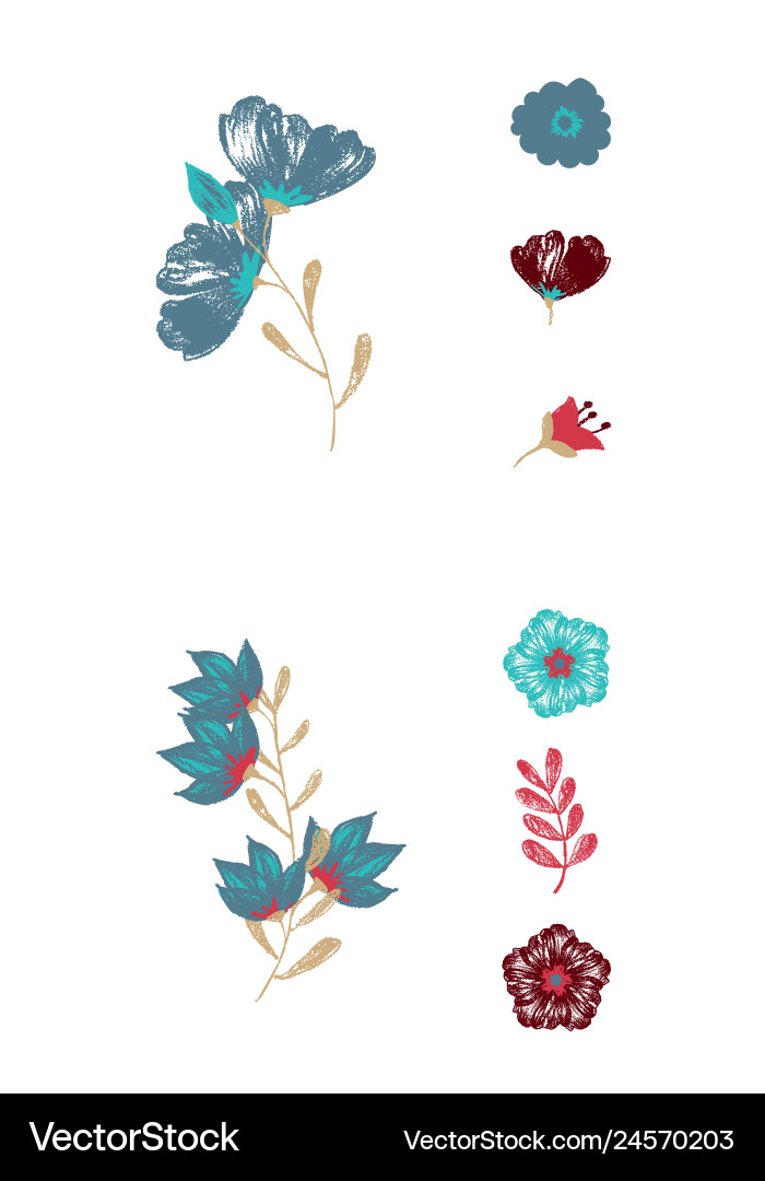 Watercolor design element bird banners Royalty Free Vector