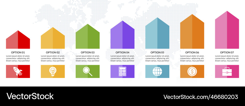 Workflow Process Diagram Template Royalty Free Vector Image