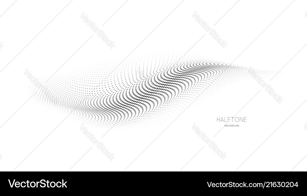 3d mesh halftone background on white Royalty Free Vector