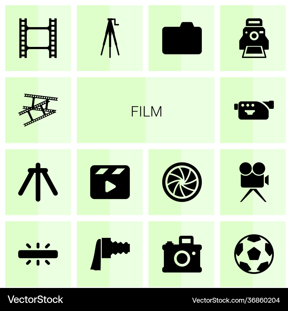 Film Icons Lizenzfreies Vektorbild - VectorStock