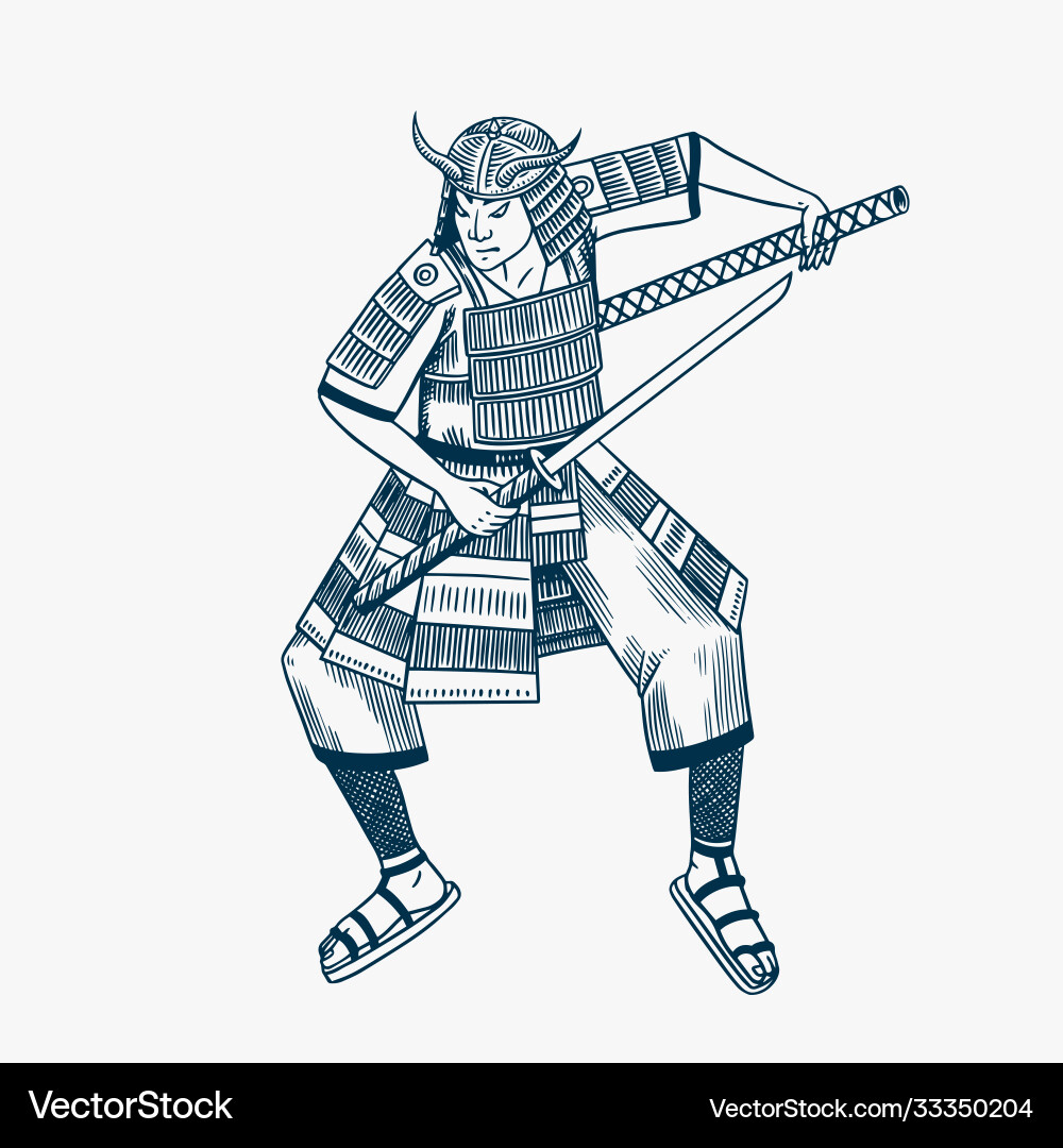 Ancient Samurai Drawing