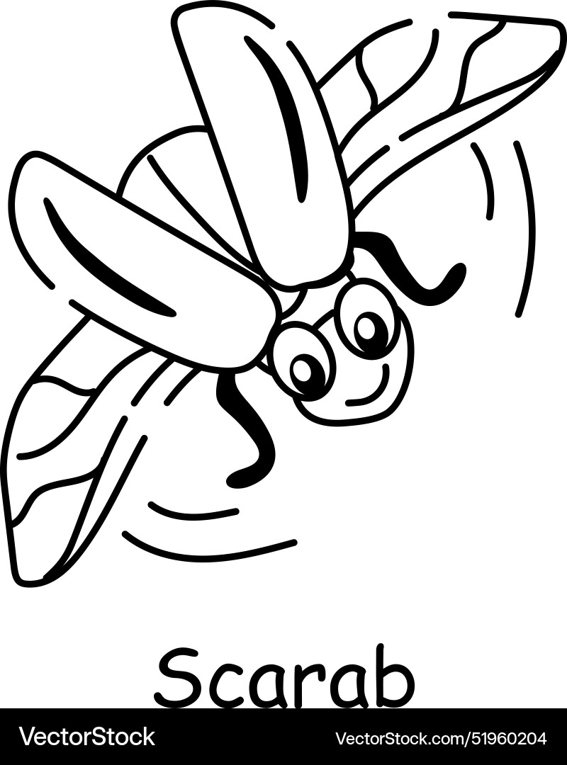 Scarab Royalty Free Vector Image - VectorStock