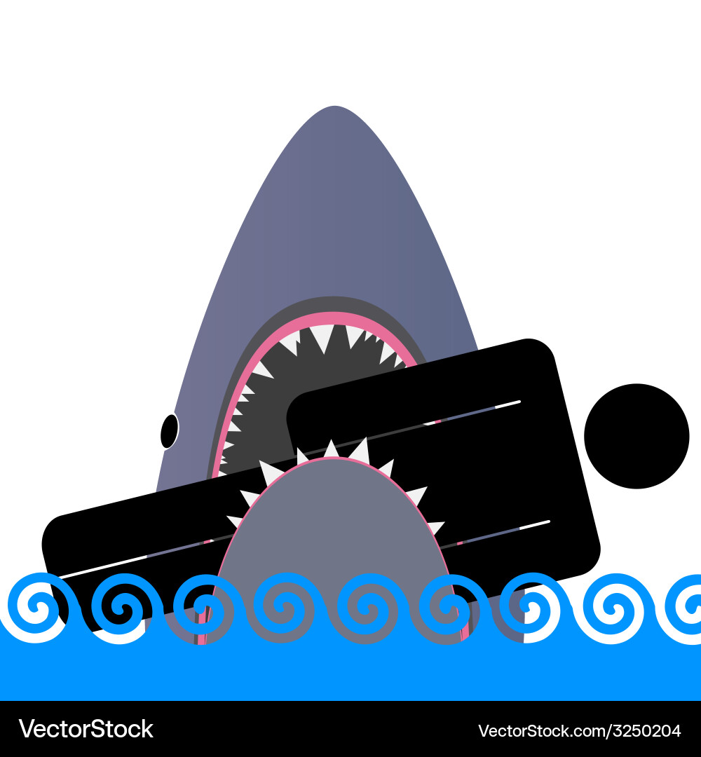 Shark icon color Royalty Free Vector Image - VectorStock