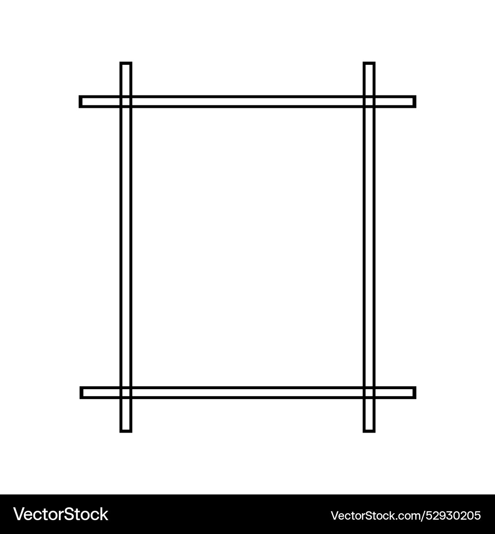 Classic nuanced frame trim icon Royalty Free Vector Image