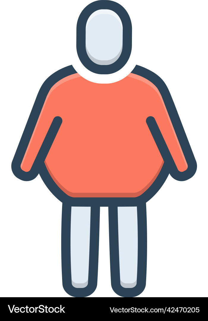 Fat Royalty Free Vector Image - VectorStock