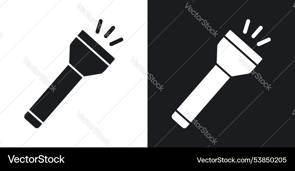 Flashlight icon set Royalty Free Vector Image - VectorStock