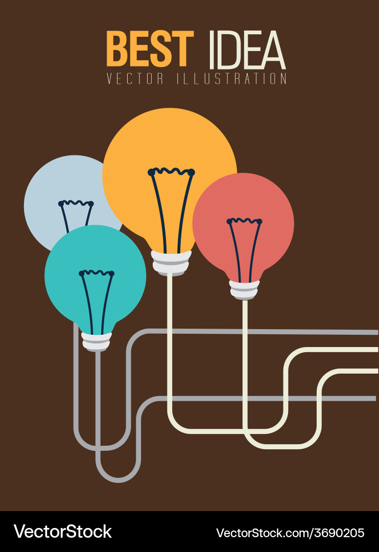 Idea design Royalty Free Vector Image - VectorStock