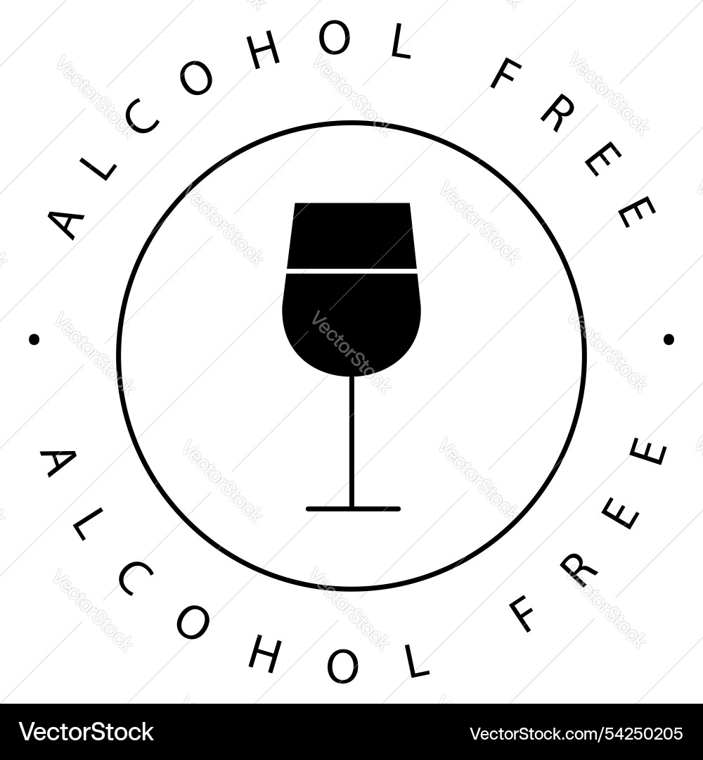 No alcohol beverage prohibition icon design Vector Image