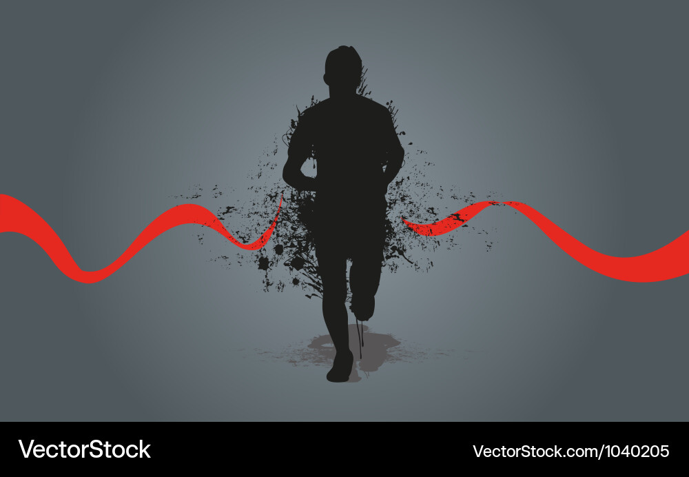 Runner background Royalty Free Vector Image - VectorStock
