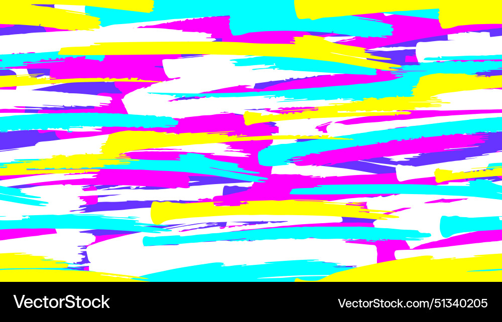 Seamless pattern brush strokes Royalty Free Vector Image