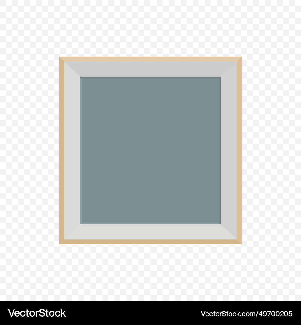 Square photo frame minimalistic detailed Vector Image